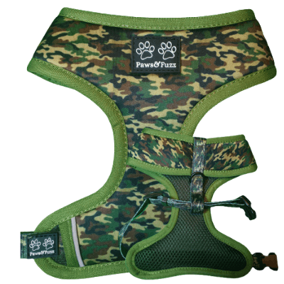 CLASSIC DOG HARNESS: Camo dogo – PAWS&FUZZ